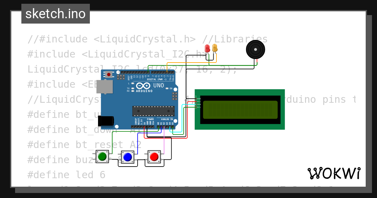 Digital Counter Working Wokwi Esp32 Stm32 Arduino Simulator 2096