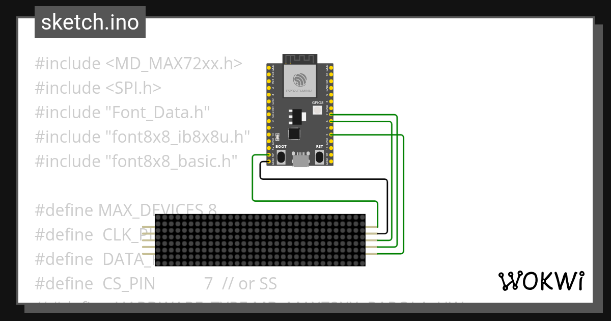 Clocktestfont Wokwi Esp32 Stm32 Arduino Simulator 3398