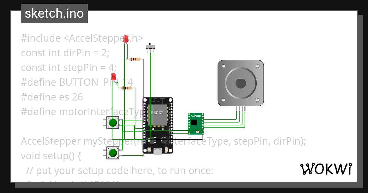 diorama.ino - Wokwi ESP32, STM32, Arduino Simulator