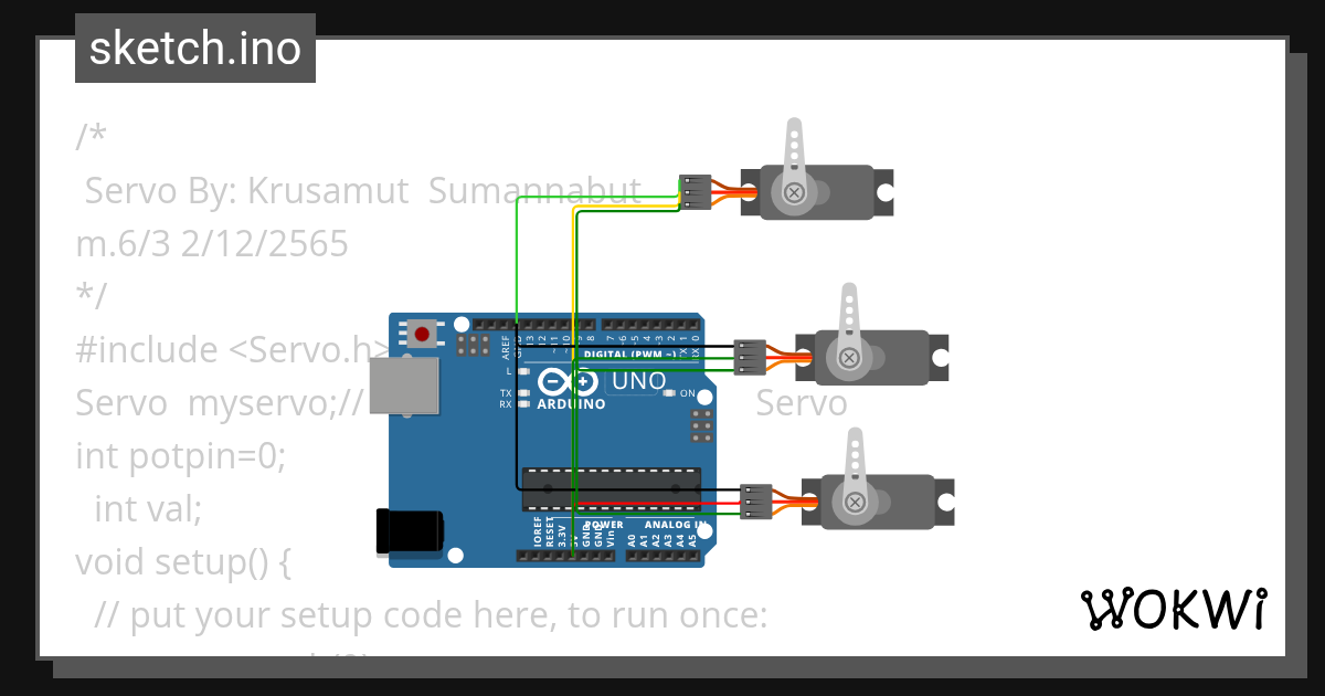 Servo - Wokwi ESP32, STM32, Arduino Simulator