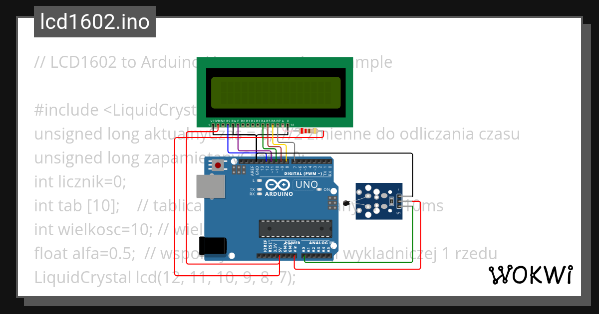 lcd1602.ino copy - Wokwi ESP32, STM32, Arduino Simulator