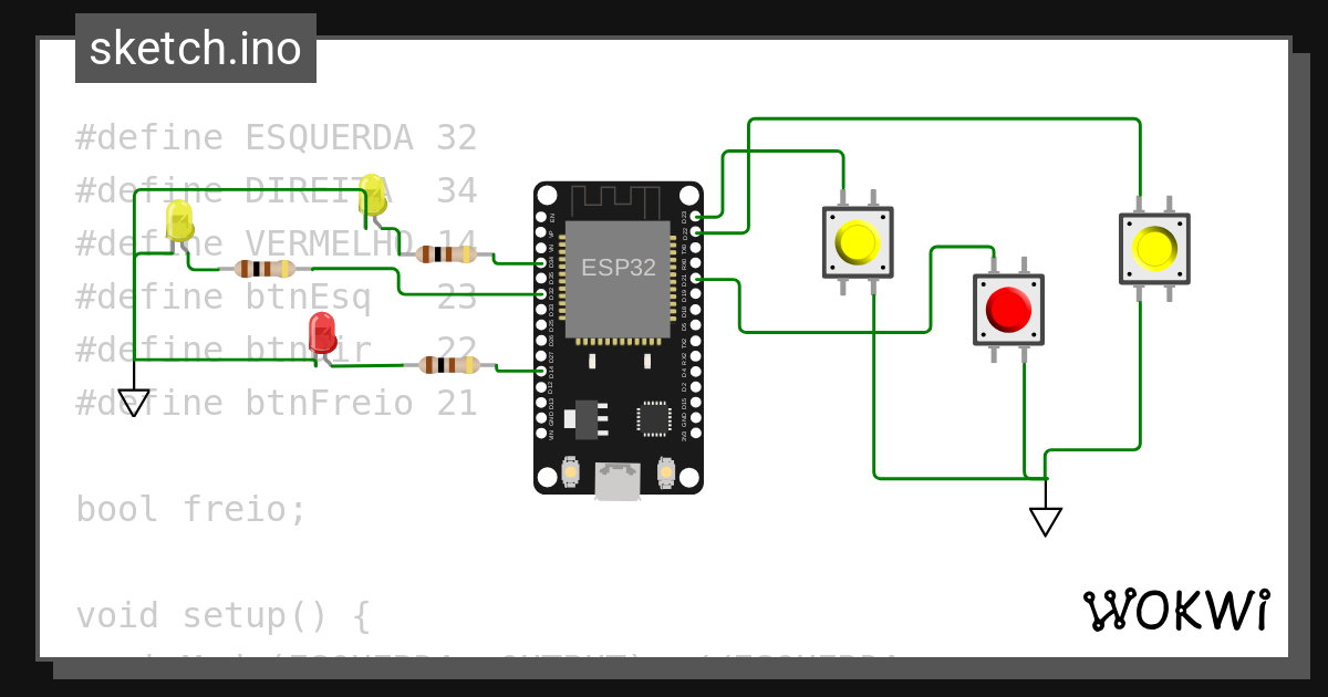 Experimentação Orientada Wokwi Esp32 Stm32 Arduino Simulator