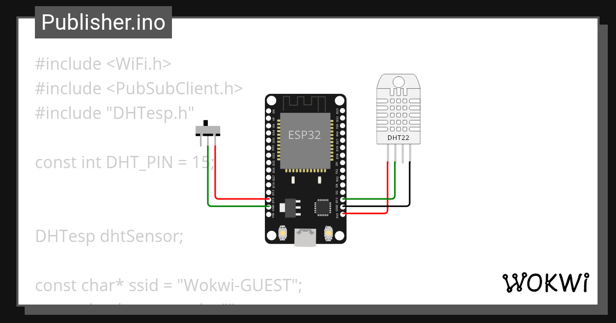 Publisher.ino - Wokwi ESP32, STM32, Arduino Simulator