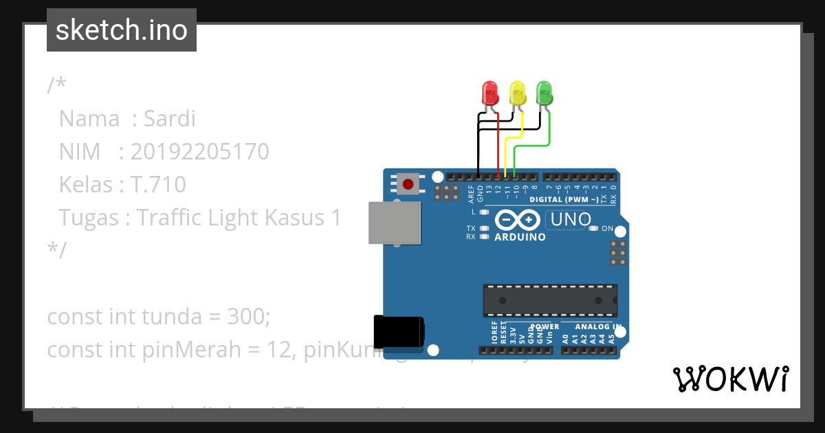 Trafficlighto Wokwi Esp32 Stm32 Arduino Simulator