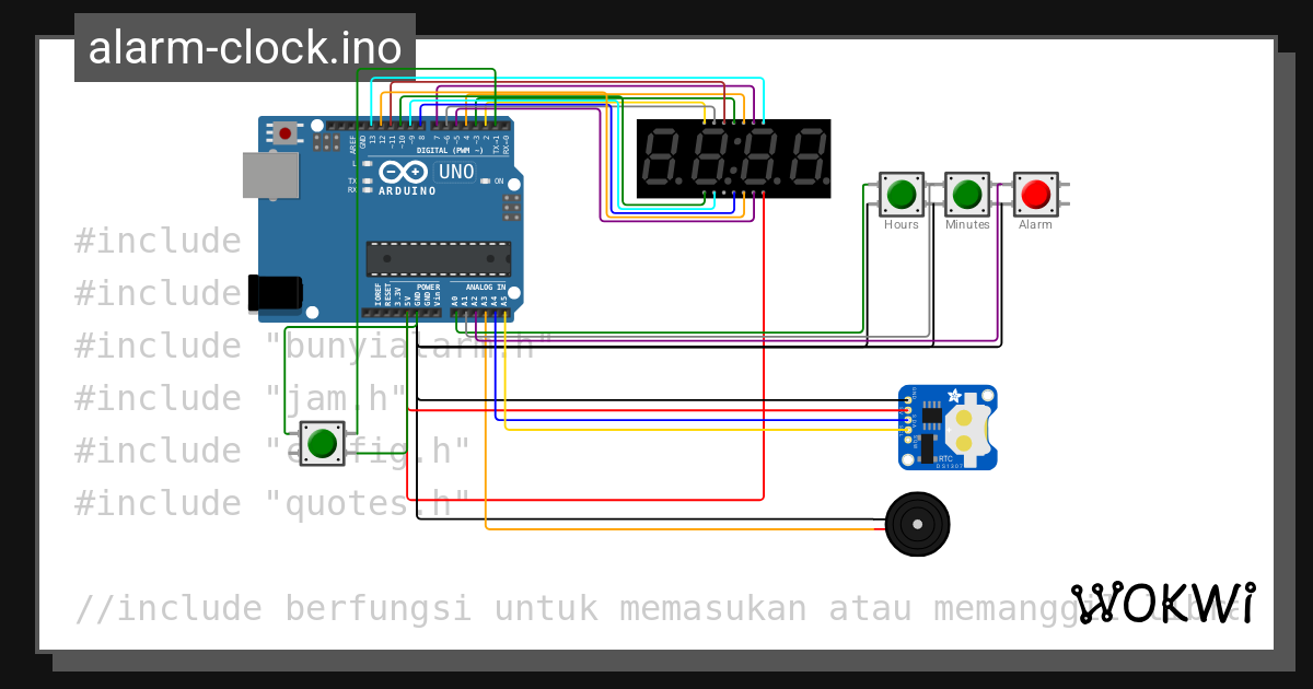 Alarm Kah Bang Wokwi Esp32 Stm32 Arduino Simulator