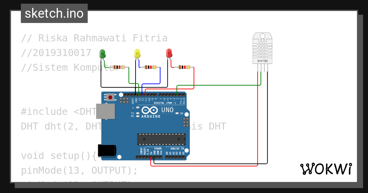 Riska Rahmawati Fitria 2019310017 Wokwi Esp32 Stm32 Arduino Simulator