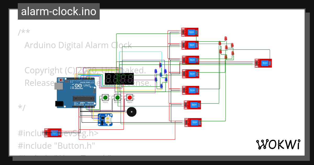 alarm - Wokwi ESP32, STM32, Arduino Simulator