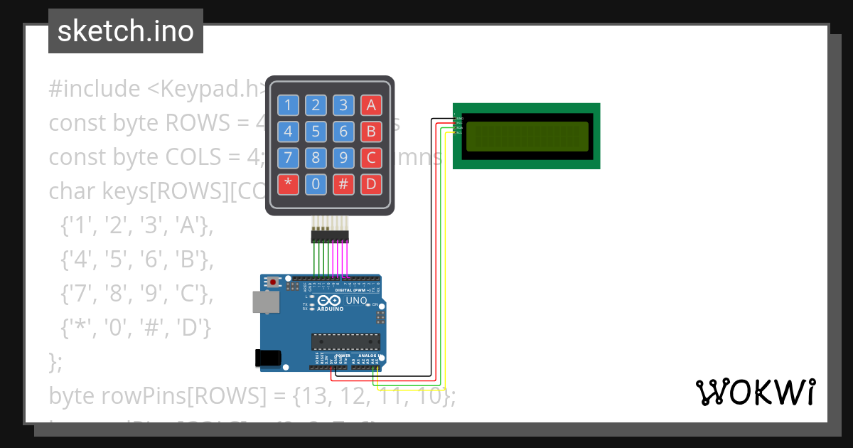 Arduino Time Count LCD Keypad - Wokwi ESP32, STM32, Arduino Simulator