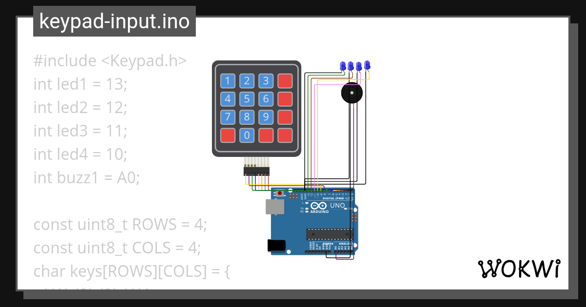 Keypad O Copy Wokwi Esp32 Stm32 Arduino Simulator