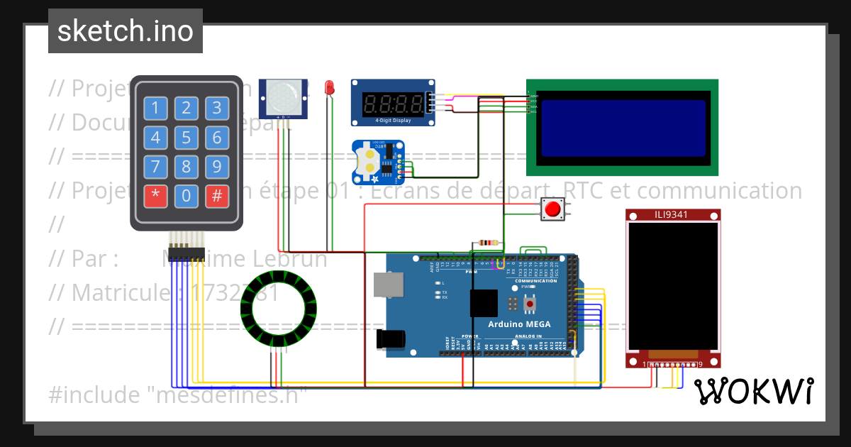 TP-2 Etape 2 - Wokwi ESP32, STM32, Arduino Simulator