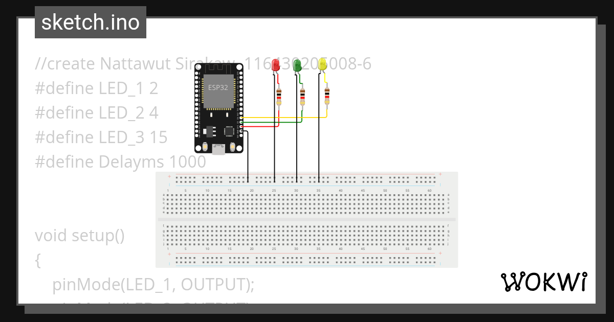 EX4_BinkLED cir - Wokwi ESP32, STM32, Arduino Simulator