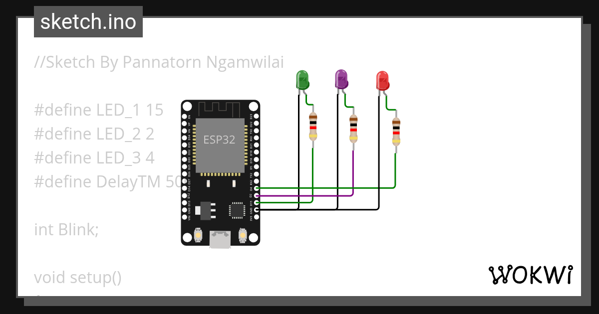 EX4_binkLED cir - Wokwi ESP32, STM32, Arduino Simulator