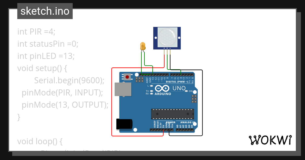 Sensor PIR - Wokwi ESP32, STM32, Arduino Simulator Sensor PIR - Wokwi ESP32, STM32, Arduino Simulator