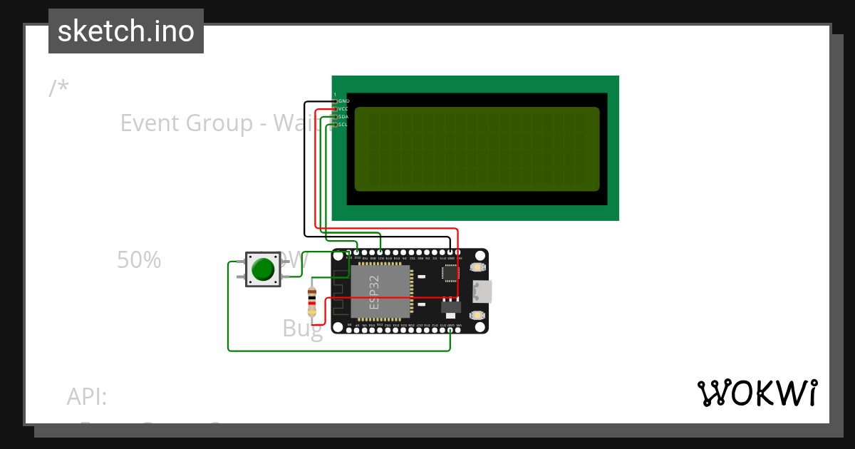 FREERTOS - EVENTS WAIT BITS copy - Wokwi ESP32, STM32, Arduino Simulator
