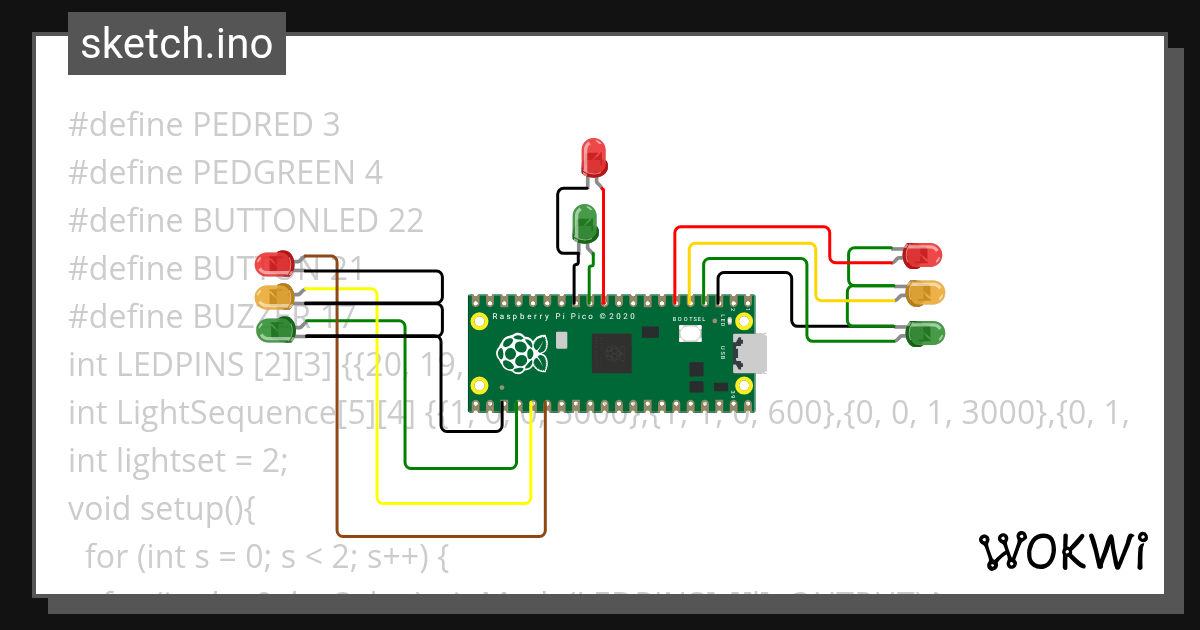 2 Sets Of Lights Copy Wokwi Esp32 Stm32 Arduino Simulator 1798
