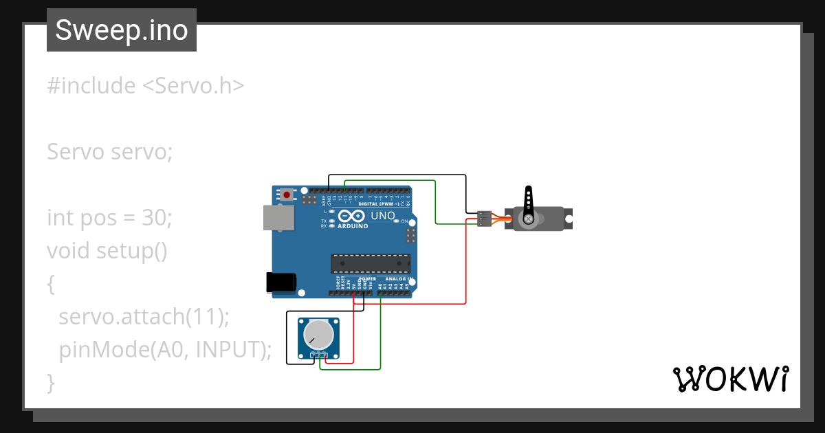 Sweep.ino - Wokwi ESP32, STM32, Arduino Simulator