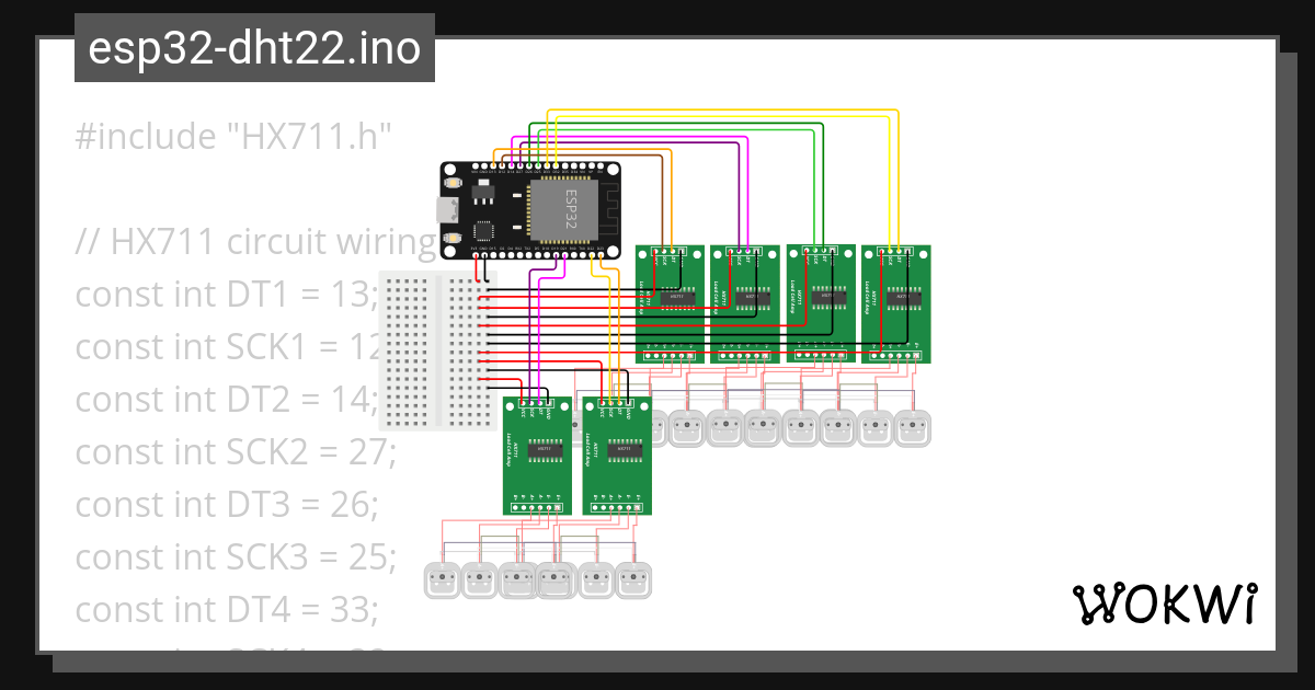Weight Sensors Wokwi Esp32 Stm32 Arduino Simulator 6065