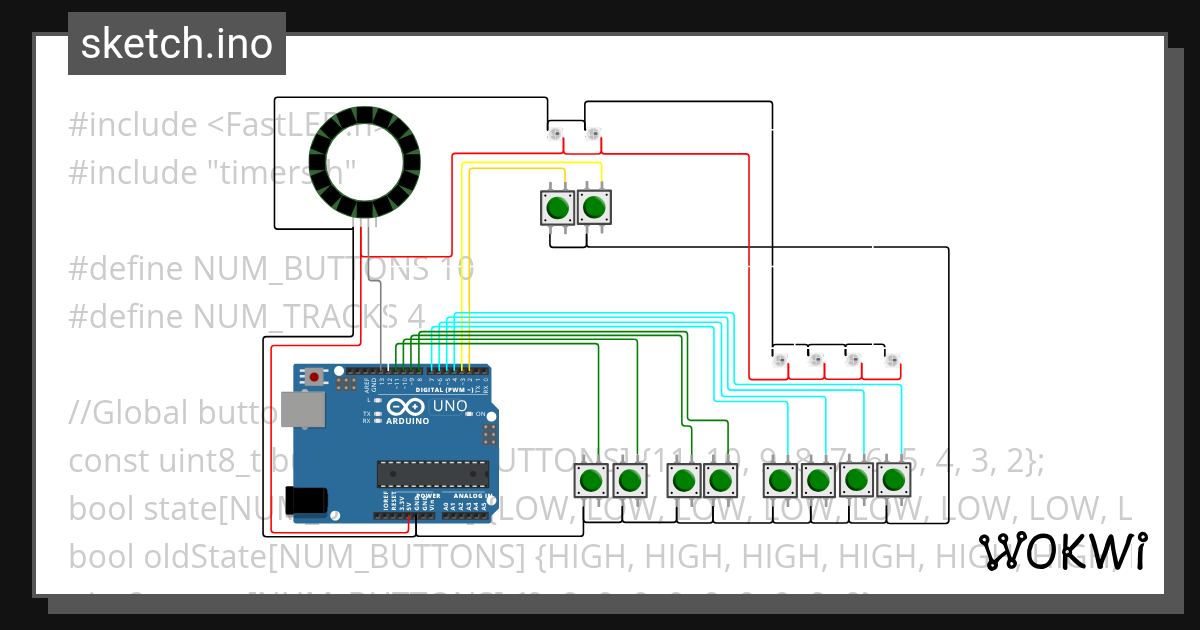 Total complex for training - Wokwi Arduino and ESP32 Simulator