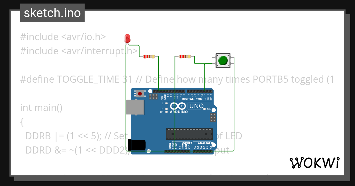 sketch.ino - Wokwi ESP32, STM32, Arduino Simulator