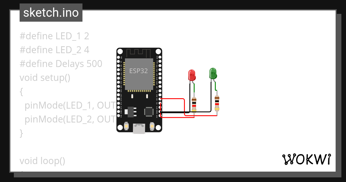 EX2_BlinkLEDCnt - Wokwi ESP32, STM32, Arduino Simulator
