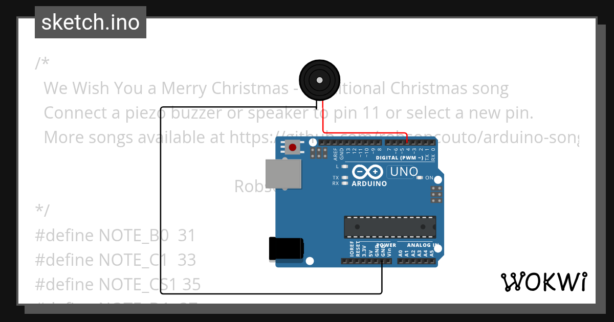 Latihan Buzzer - Wokwi ESP32, STM32, Arduino Simulator