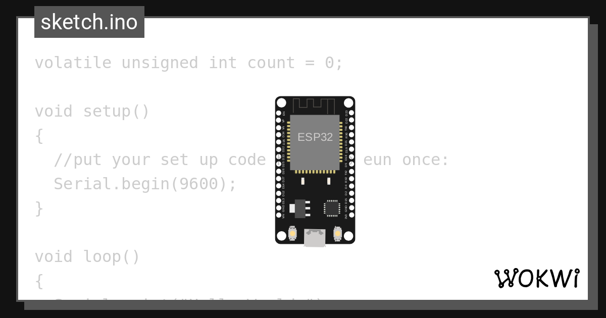 Ex.6 HelloWorld - Wokwi Arduino and ESP32 Simulator Ex.6 HelloWorld - Wokwi Arduino and ESP32 Simulator