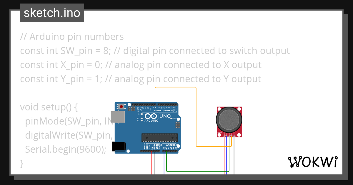 Joystick Wokwi Esp32 Stm32 Arduino Simulator 