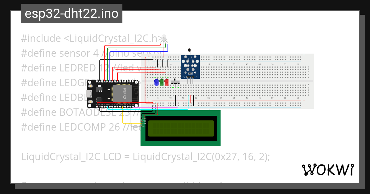 Geladeira - Wokwi ESP32, STM32, Arduino Simulator