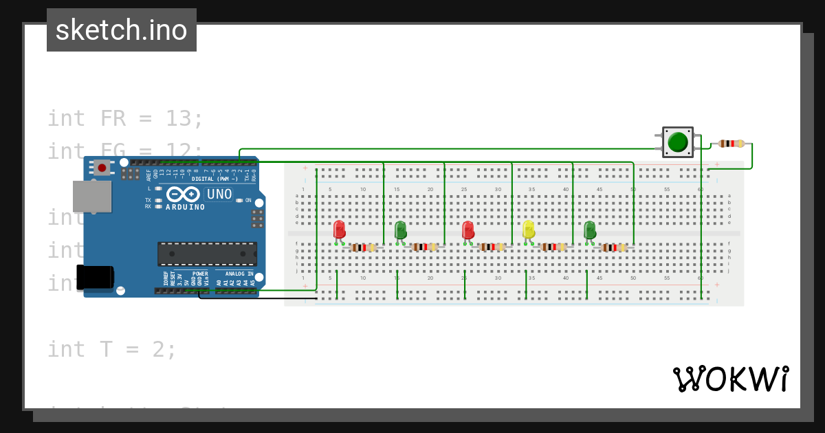 Ampel Taster Wokwi Esp32 Stm32 Arduino Simulator 2407