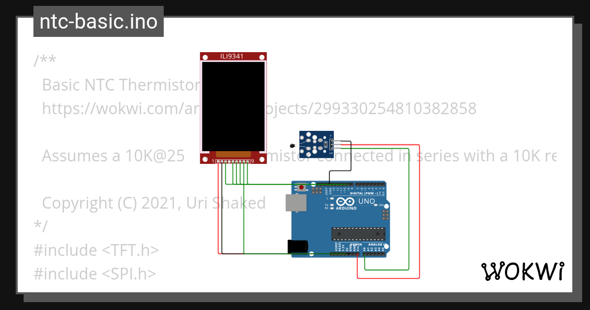 adafruit-ntc.ino copy - Wokwi Arduino and ESP32 Simulator