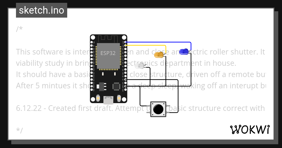 MTA_Controller - Wokwi Arduino and ESP32 Simulator