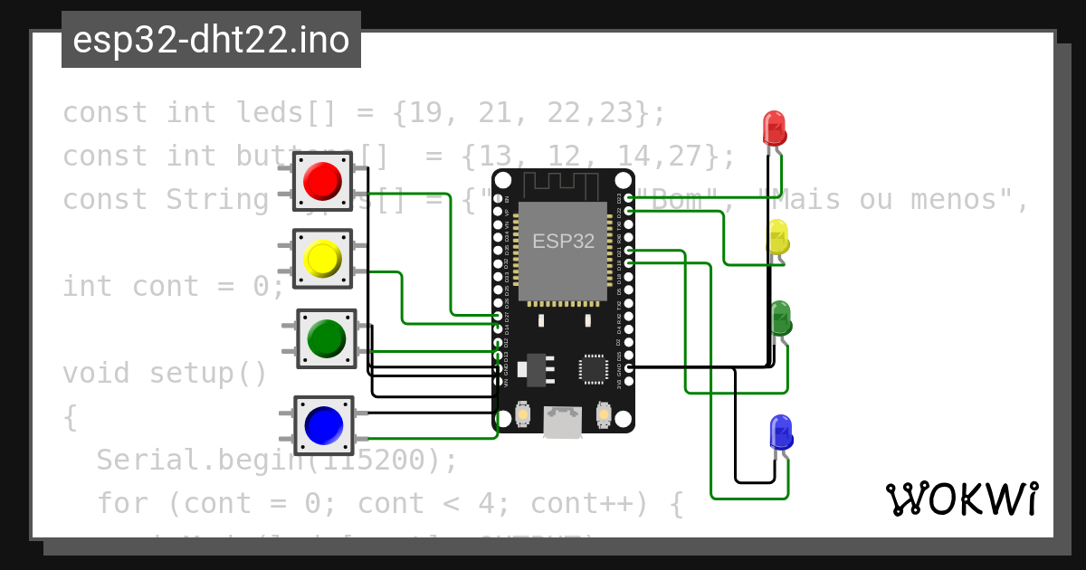 Exp Orientada Hardware Wokwi Esp32 Stm32 Arduino Simulator