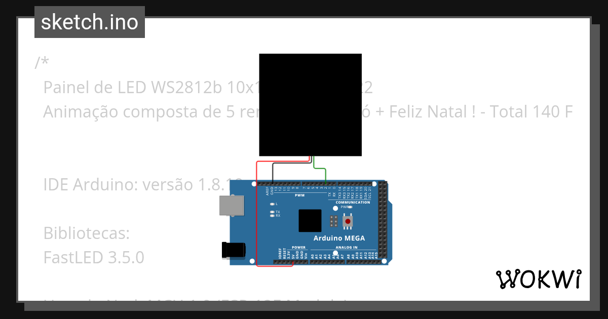 FastLED_sinelon - Wokwi ESP32, STM32, Arduino Simulator