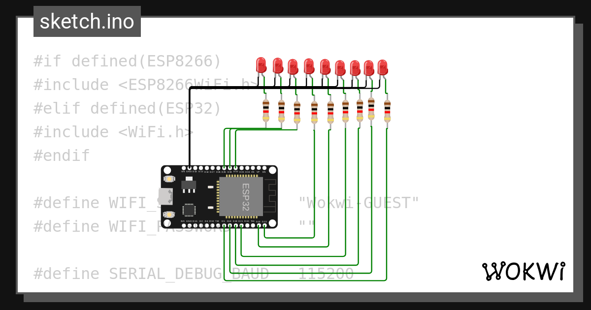 Challenge 1 Topik 10 Wokwi Esp32 Stm32 Arduino Simulator 