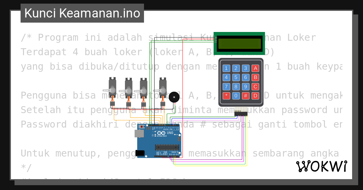 Kunci Keamanan Wokwi Esp32 Stm32 Arduino Simulator 7949