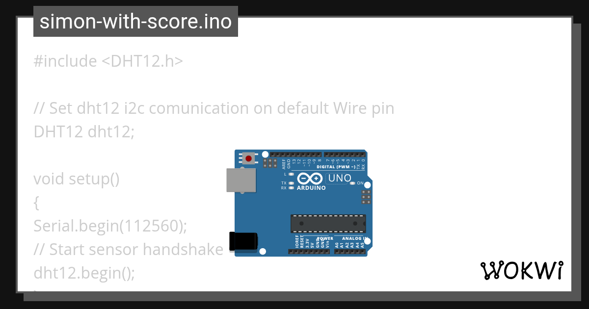 simon-with-score.ino - Wokwi ESP32, STM32, Arduino Simulator