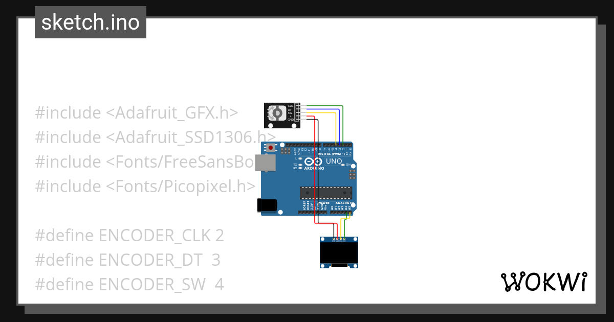 Praktikum Arduino dan OLED - Wokwi ESP32, STM32, Arduino Simulator
