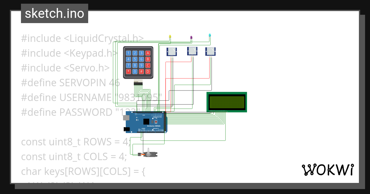 Parking.ino - Wokwi ESP32, STM32, Arduino Simulator