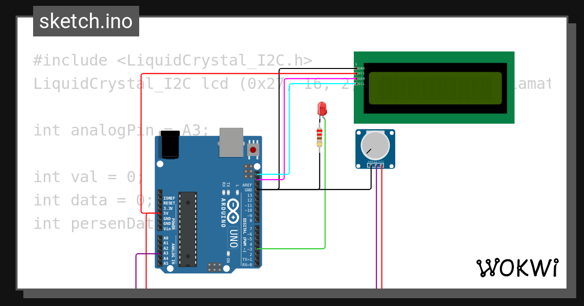 Input Analog Wokwi Esp32 Stm32 Arduino Simulator 3050