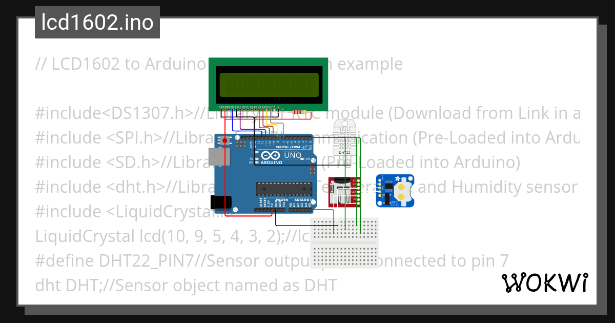 lcd1602.ino copy - Wokwi ESP32, STM32, Arduino Simulator