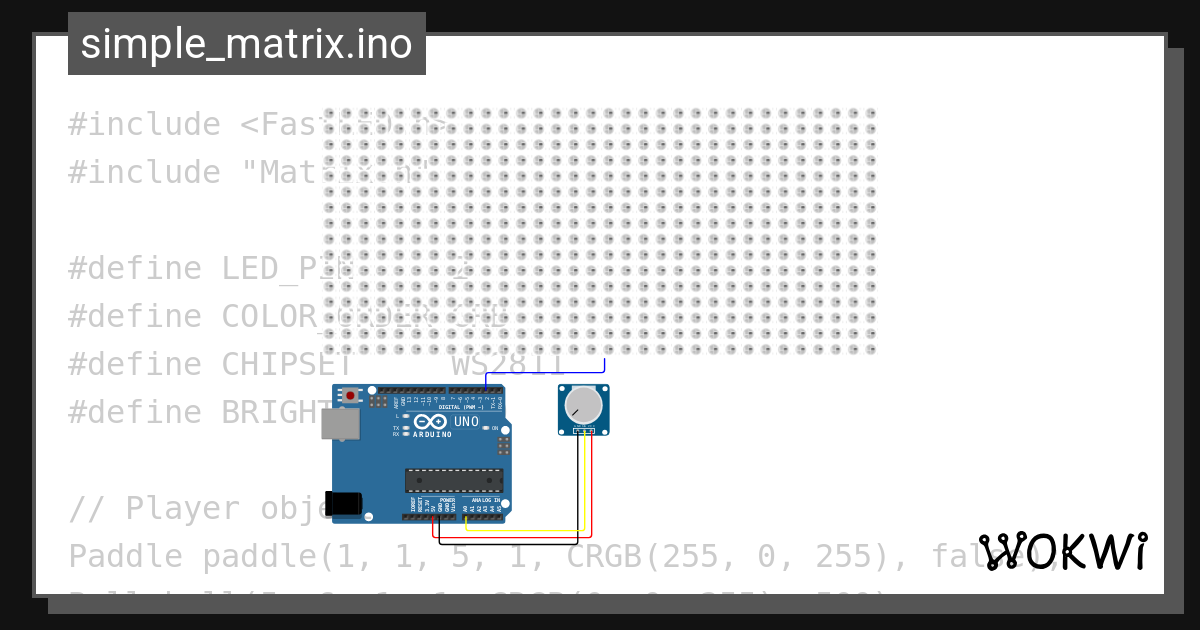 Simple Matrix Copy Wokwi Esp32 Stm32 Arduino Simulator 6352