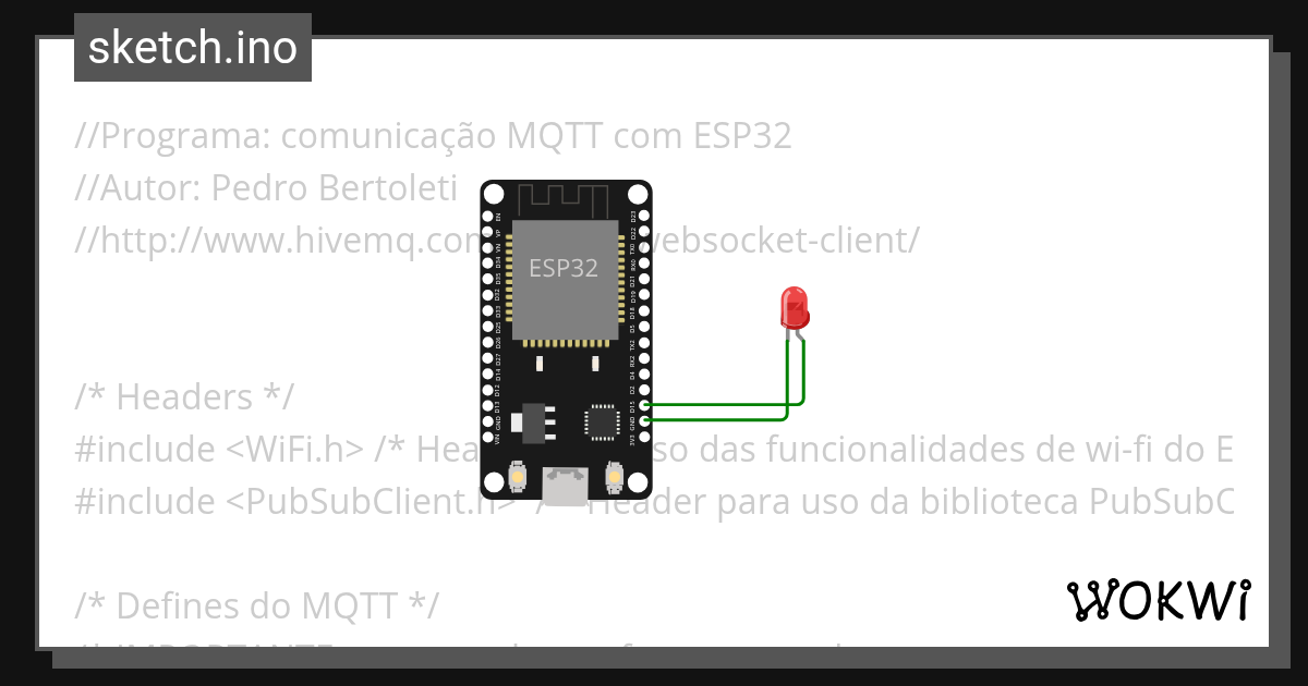 sketch.ino - Wokwi ESP32, STM32, Arduino Simulator