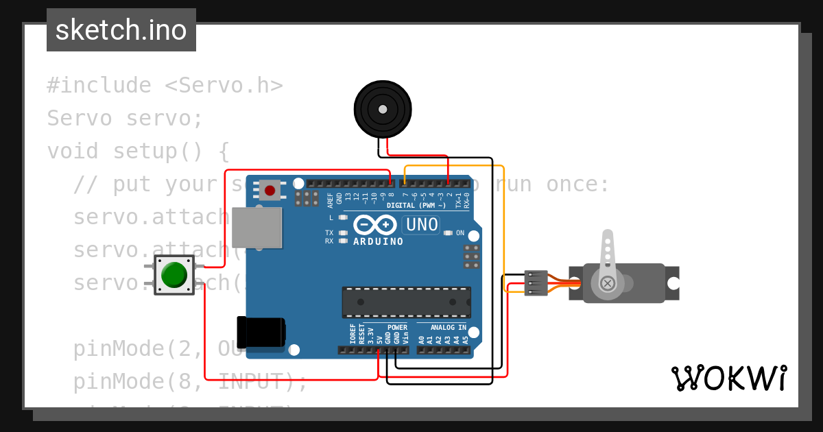 The Servo Dance Wokwi Esp32 Stm32 Arduino Simulator 7109