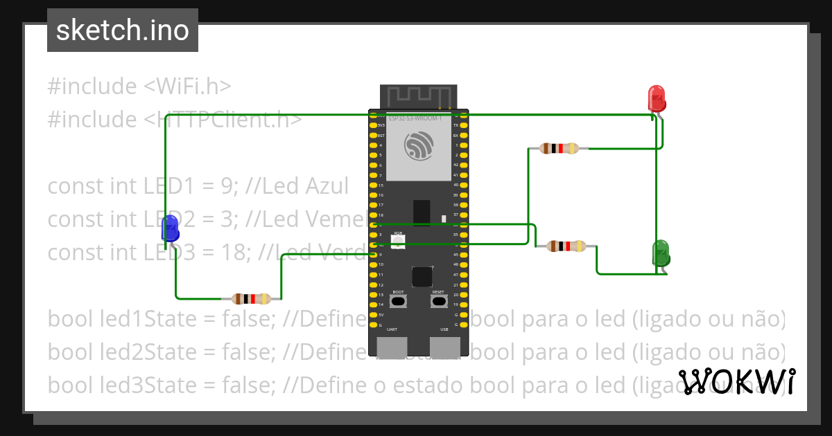 Prova - Wokwi ESP32, STM32, Arduino Simulator