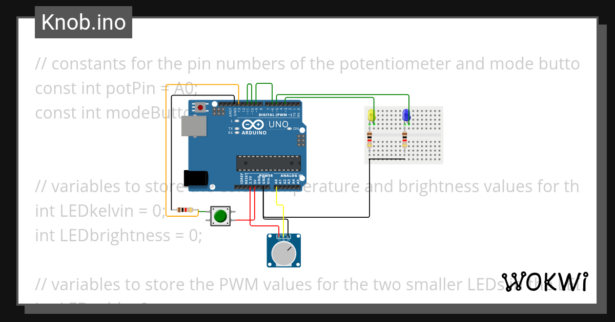 Knob.ino - Wokwi ESP32, STM32, Arduino Simulator