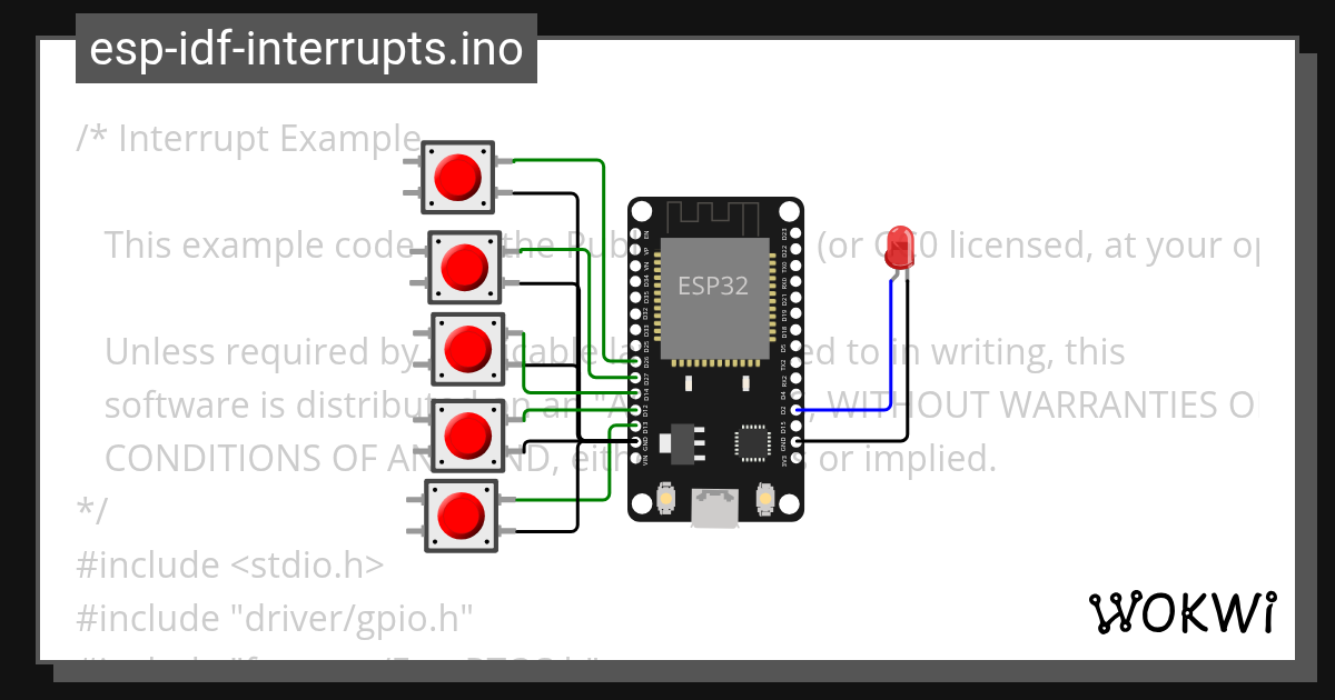 Wokwi - Online ESP32, STM32, Arduino Simulator