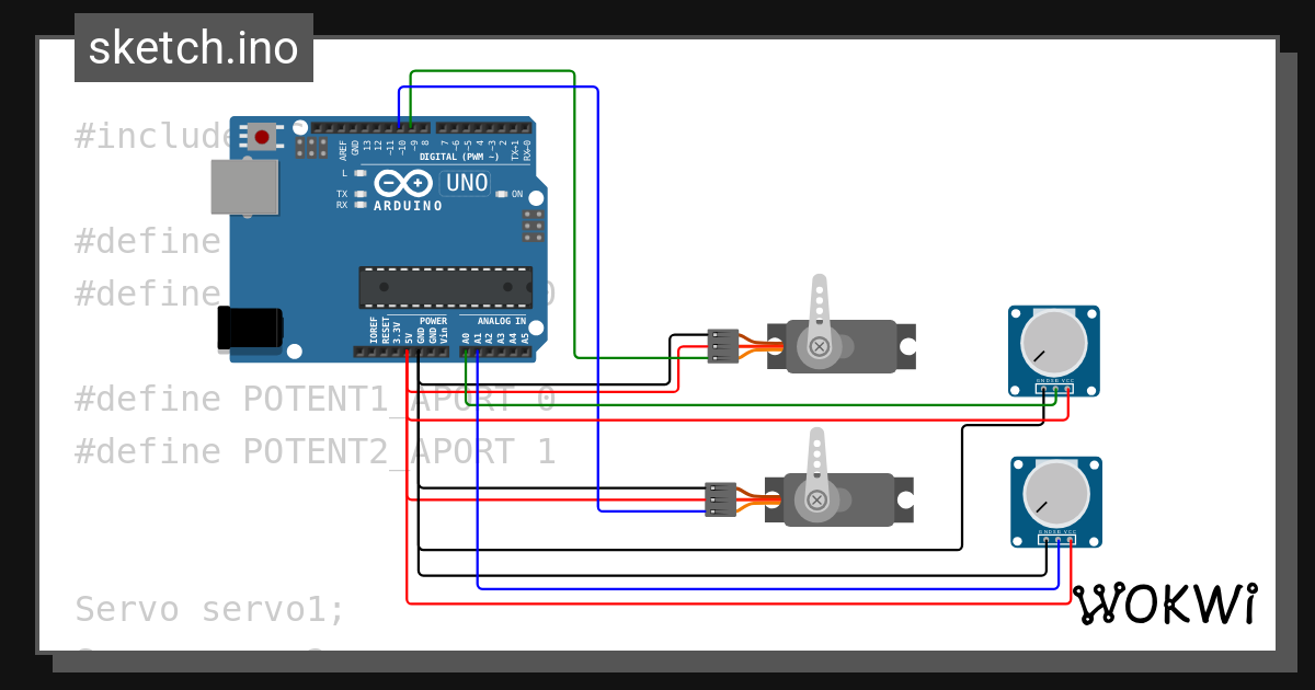 Servoo Wokwi Esp32 Stm32 Arduino Simulator