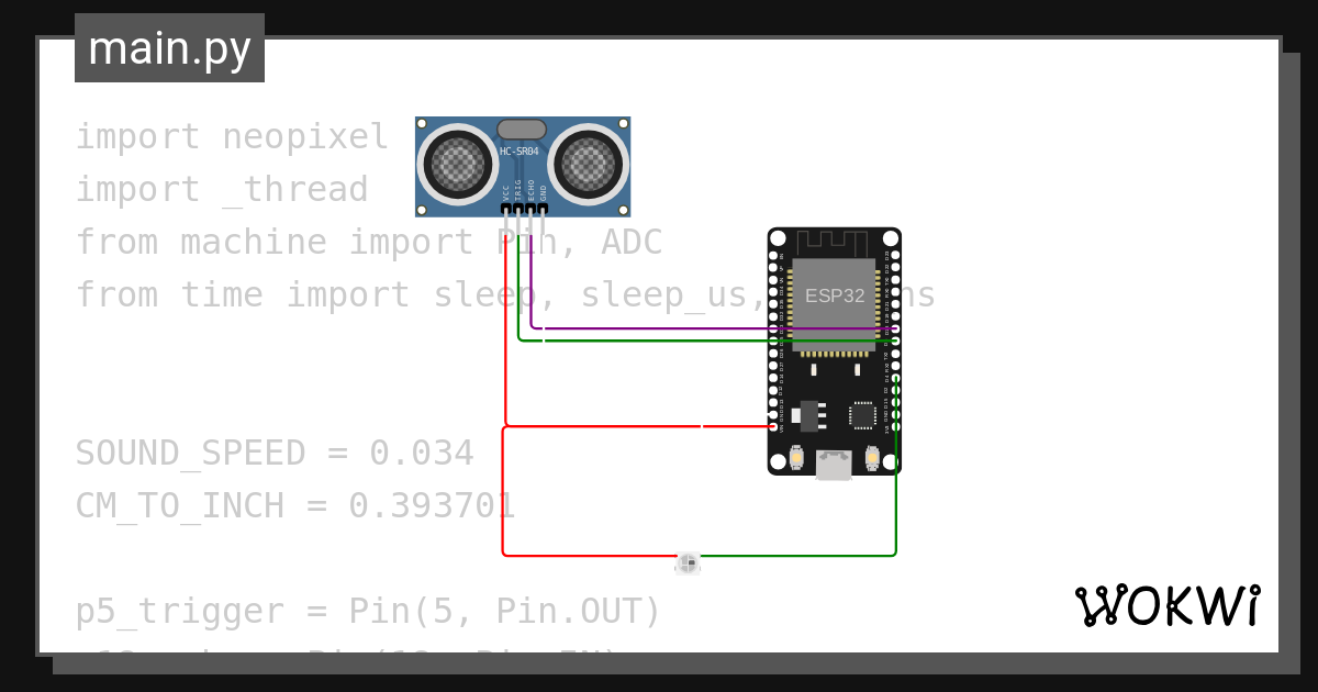 Supersonicsensorintro Wokwi Esp32 Stm32 Arduino Simulator 7884