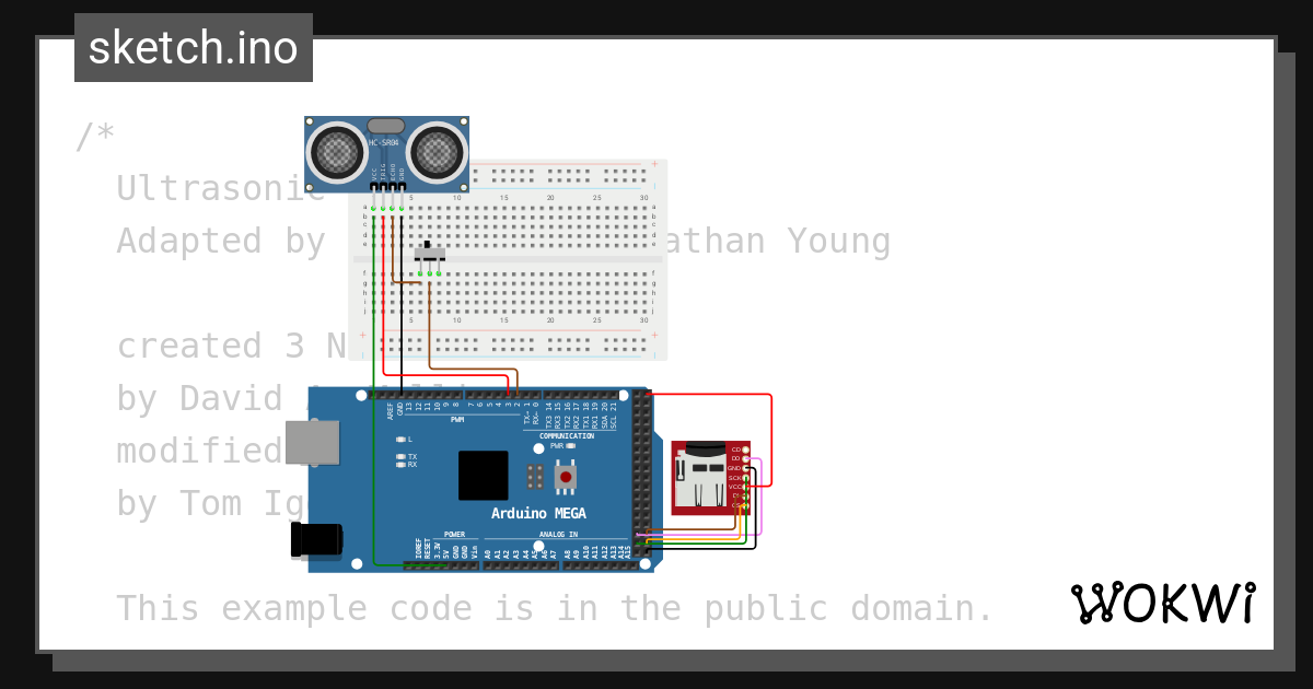 Ultrasonic Tape Measure Wokwi Esp32 Stm32 Arduino Simulator