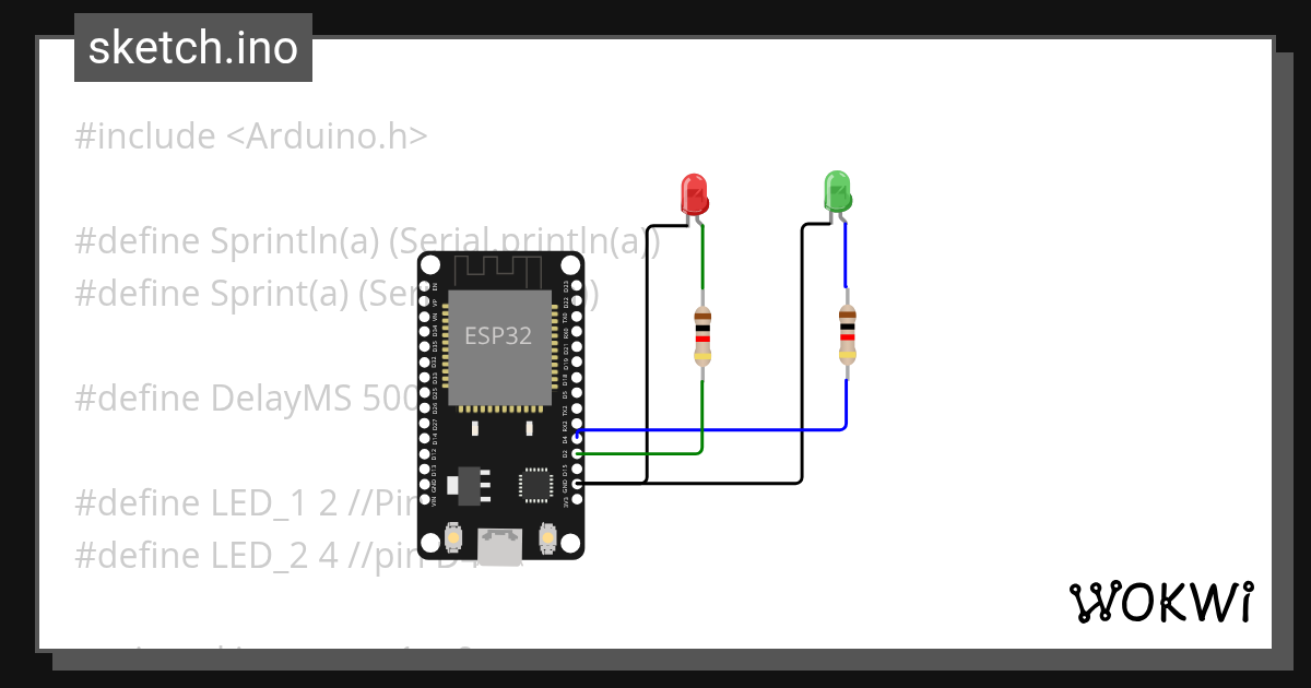 Ex.8 TaskFreeRTOSCnt - Wokwi ESP32, STM32, Arduino Simulator
